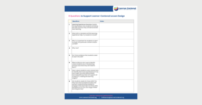 Tools - Learner-Centered Collaborative