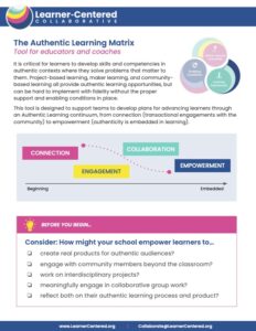 Authentic Learning Matrix