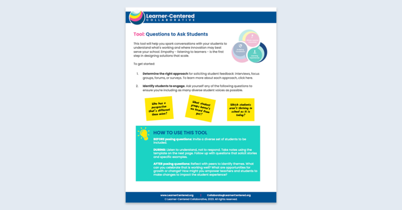 Learner-Centered Collaborative | Realize your vision for learners